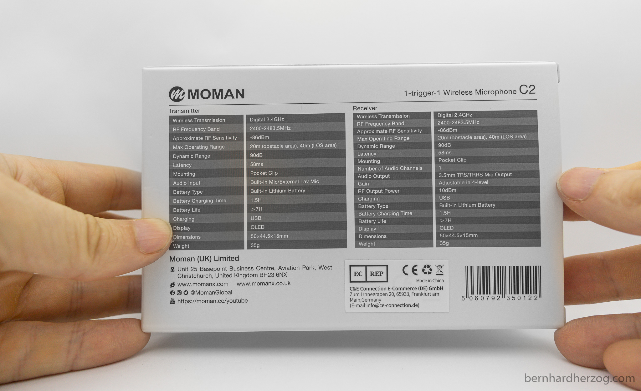 Moman C2 Wireless Microphone 🎤 The Rode Wireless Go Killer? - Bernhard ...